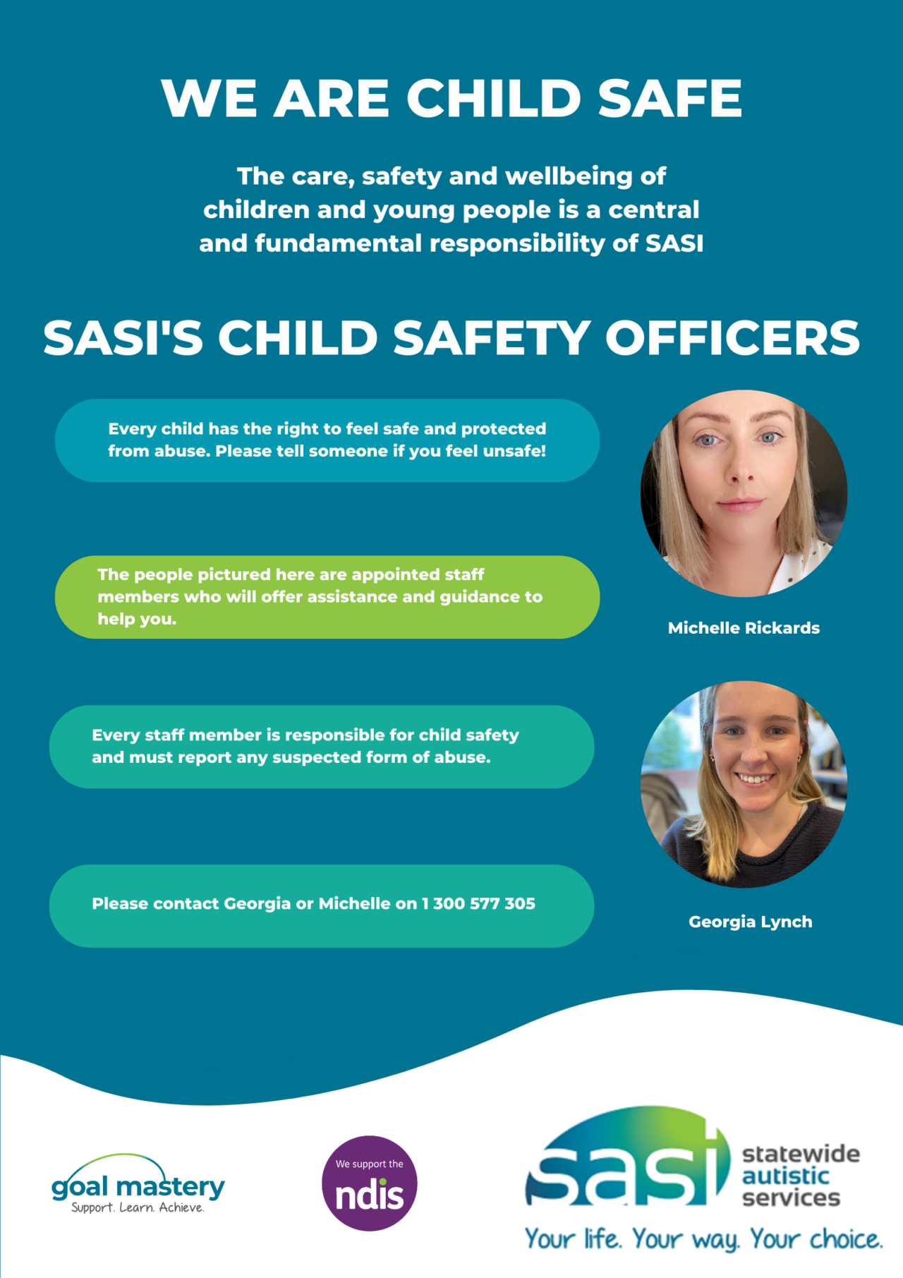 Child Safe Standards - SASI statewide autistic services